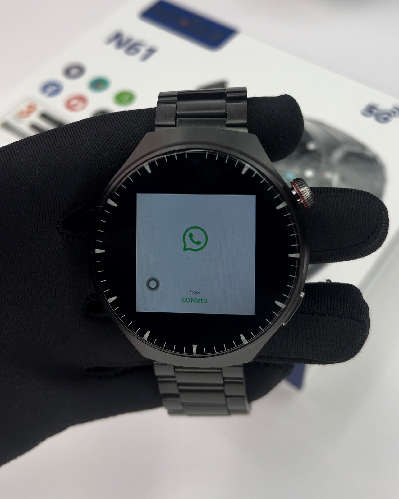 new arrival 5G 4G smart watch N61 4+64GB AMOLED With Front Camera Hd v ...